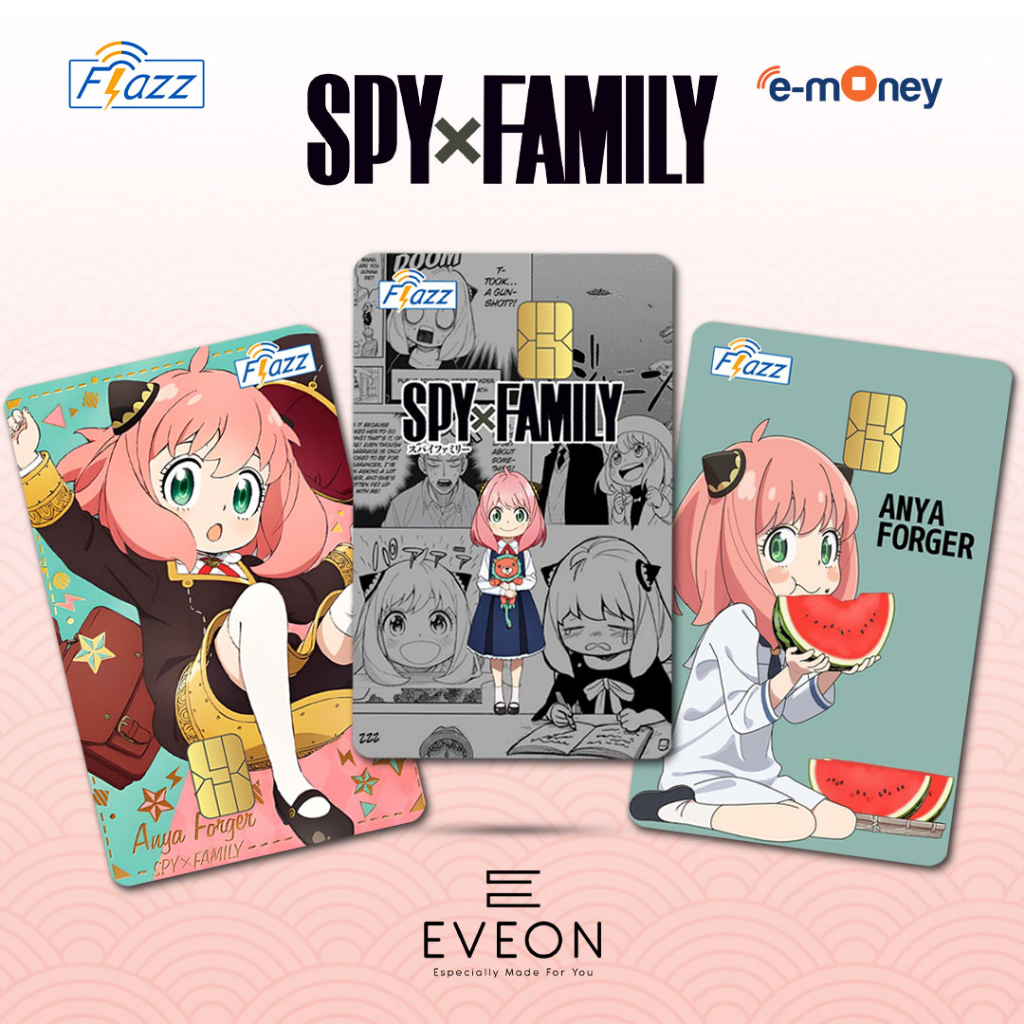 Jual E-Money Mandiri / Flazz BCA Gen 2 / Brizzi Spy Family Anya Forger ...