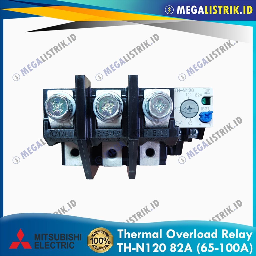 Jual MITSUBISHI TH-N120 82A (65-100A) / THERMAL OVERLOAD RELAY THN120 82 A ( 65A - 100A ...