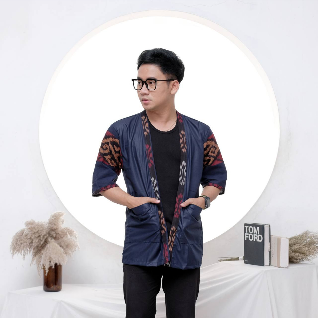 Jual KEISHAN.ID- KIMONO TENUN unisex outer jazz blazer cardigan vest ...