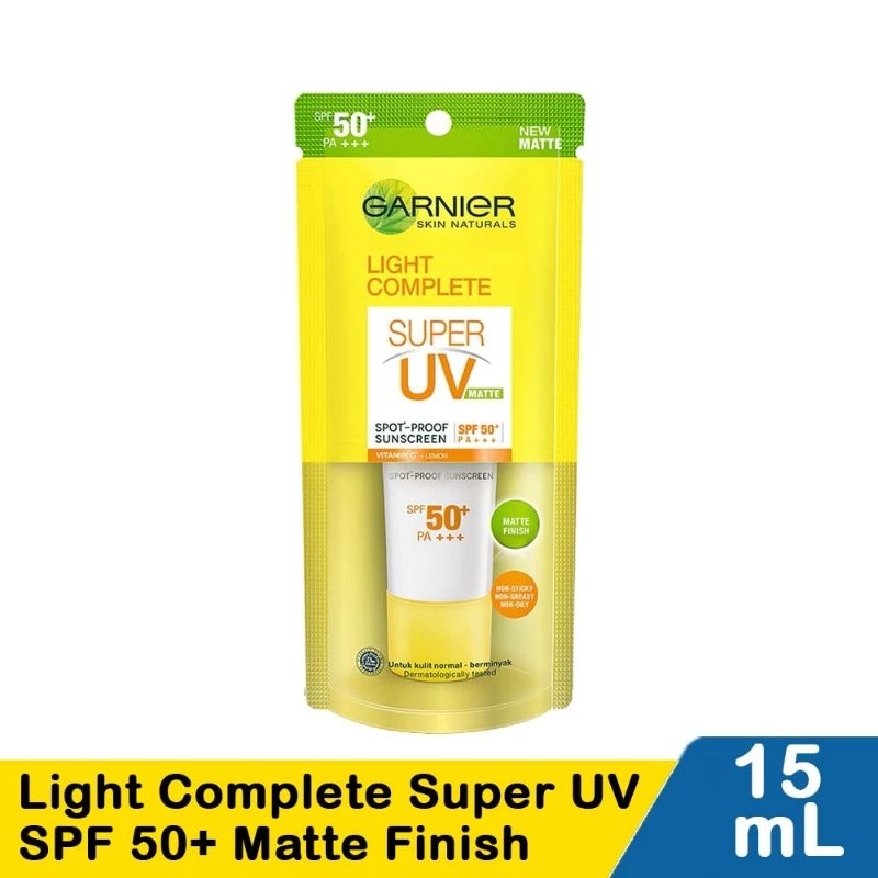 Jual Garnier Light Complete Super UV SPF 50/PA+++ 15ml | Shopee Indonesia