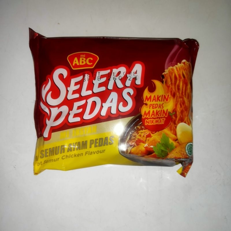 Jual ABC SELERA PEDAS MI INSTAN KUAH RASA SEMUR AYAM PEDAS 70g | Shopee ...