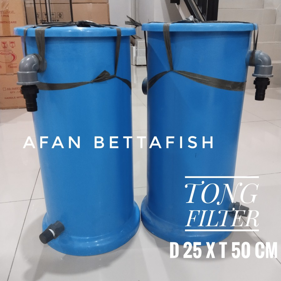 Jual Tabung Tong Fiber Filter Bak Kolam Koi Ikan Ukuran S D:25 x T:50 ...