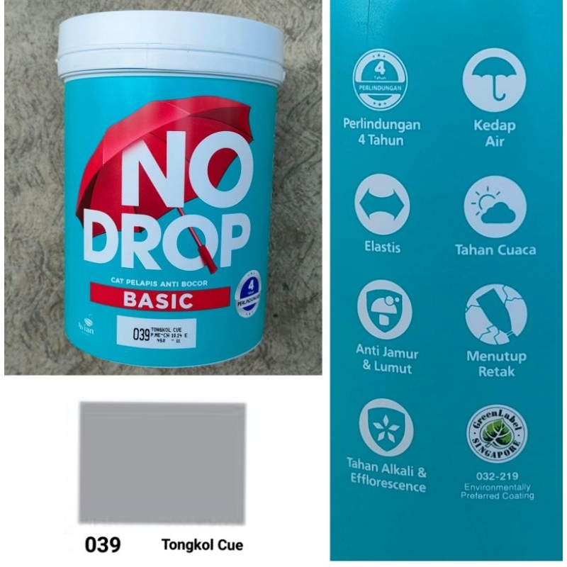 Jual No Drop Basic 039 Tongkol Cue Cat Pelapis Anti Bocor Waterproof 1 Kg | Shopee Indonesia