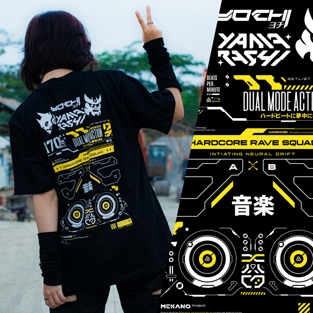 Jual Kaos Oversized Cyberpunk Mecha Music Japan (Premium) | Shopee Indonesia