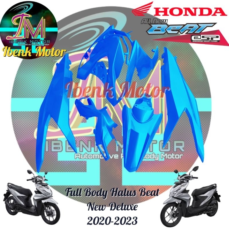 Jual Honda Beat New Deluxe Led Full Body Halus Warna Biru Muda Candy ...