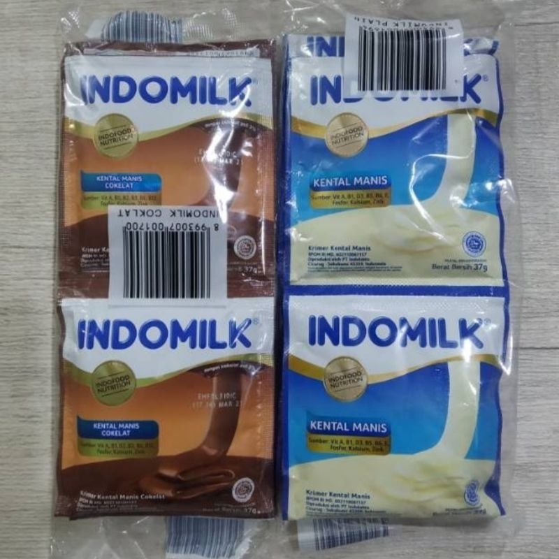 Jual 6 pcs SUSU KENTAL MANIS INDOMILK - DAIRY CHAMP 37gr- susu Kental ...