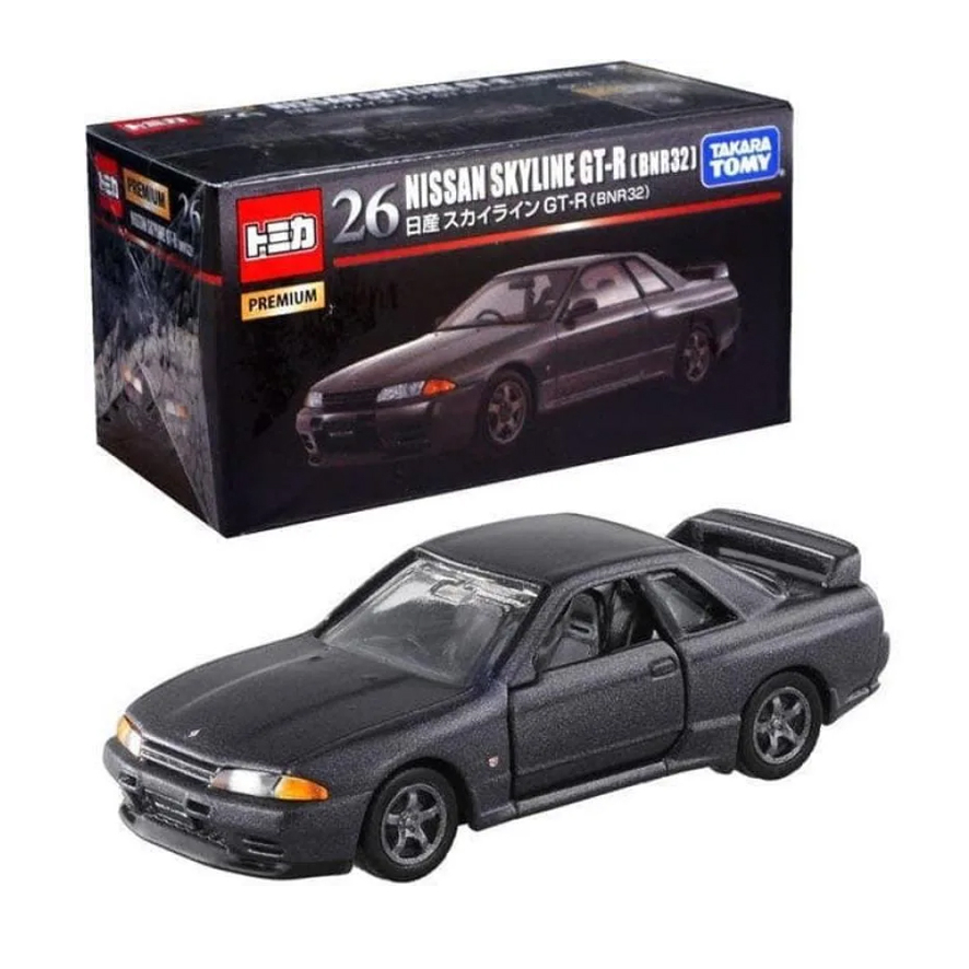 Jual Tomica Premium Nissan Skyline GTR R32 26 Dark Gray 1:64 Diecast Mini Scale Nissan | Shopee ...