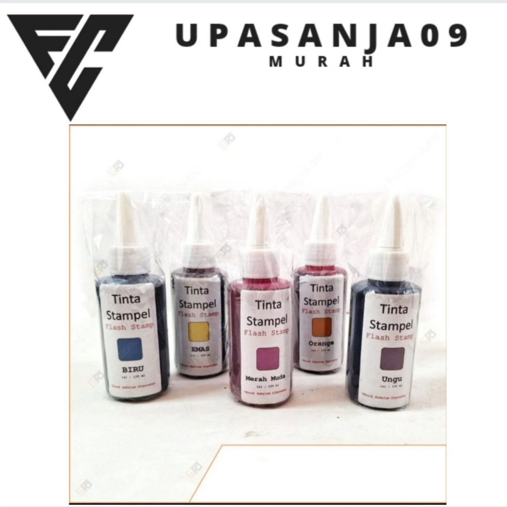 Jual tinta stampel flash 100ml premium stamp ink warna biru | Shopee ...
