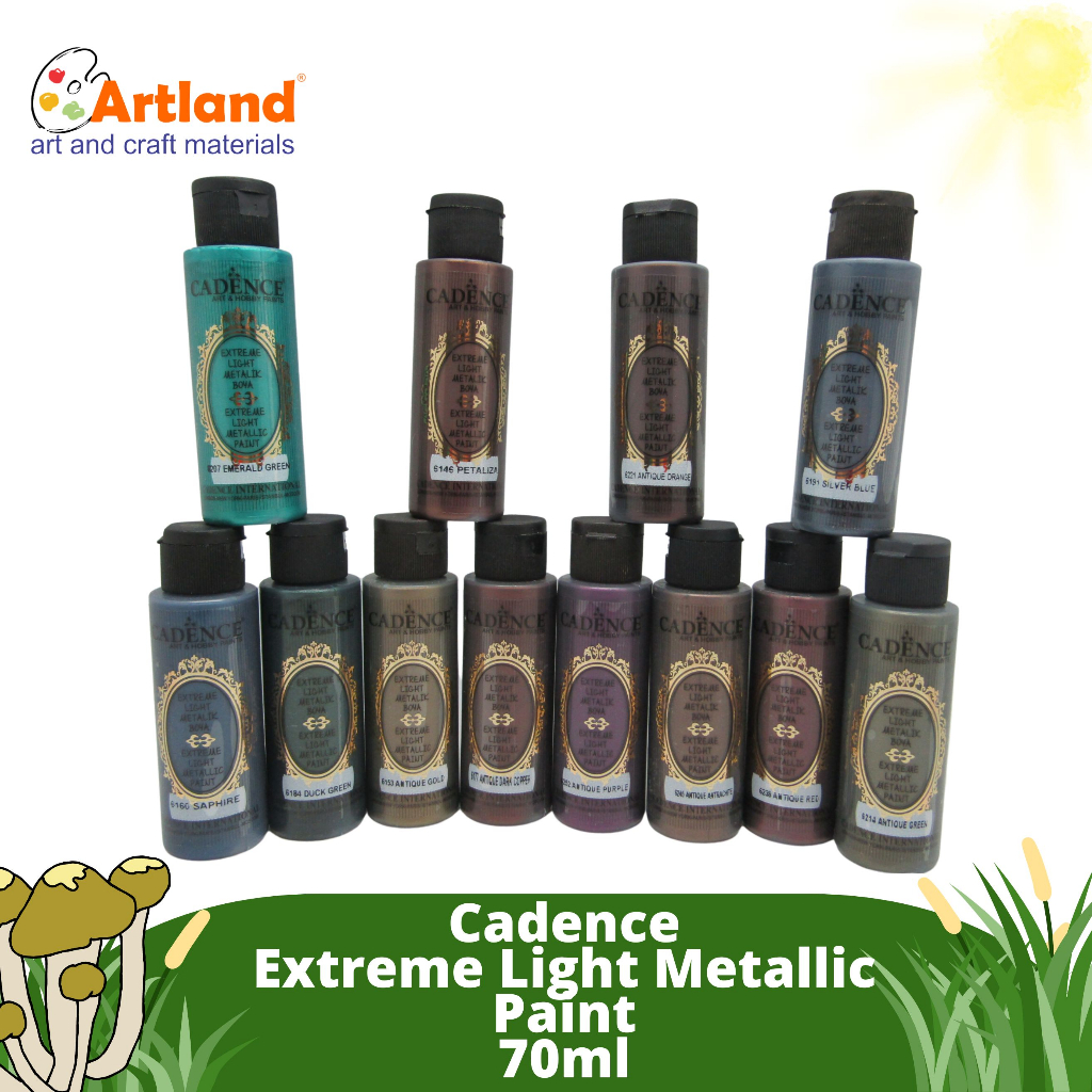 Jual Cadence Extreme Light Metallic Paint 70ml – Cat Metallic Ringan ...
