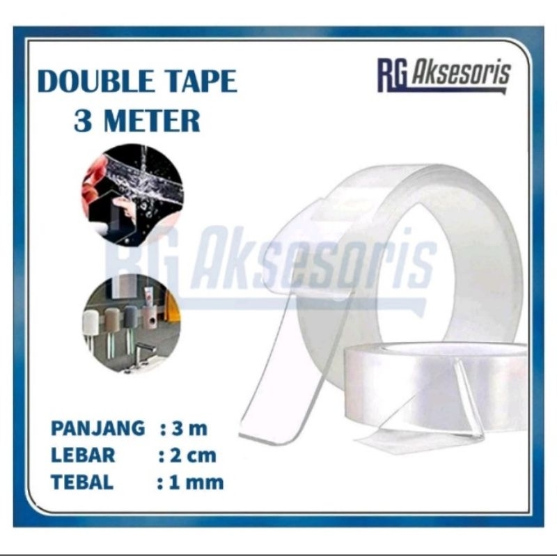 Jual Double Tape Perekat 2 Sisi Serbaguna Model Bening, Kertas dan ...