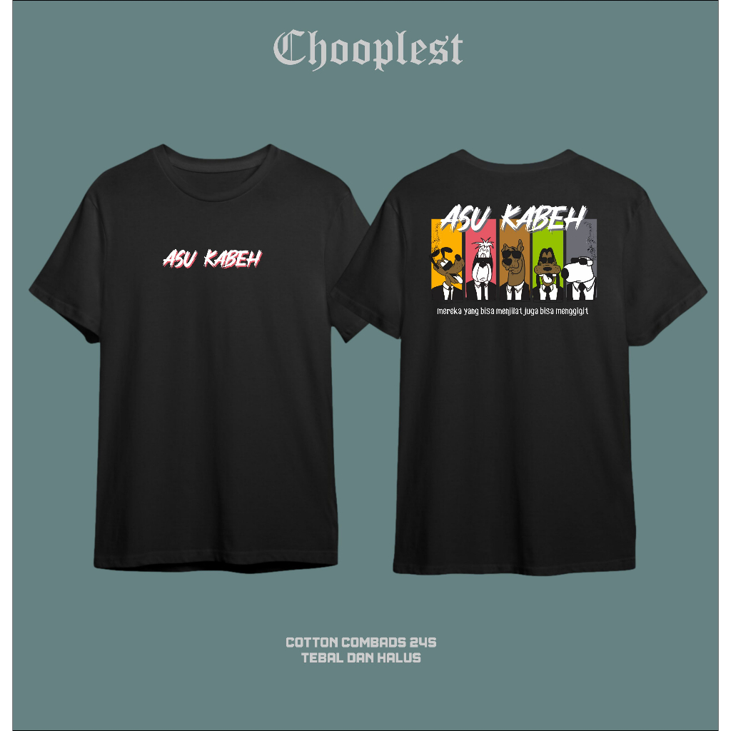 Jual Kaos Asu Kabeh New Cotton Combed 24s | Shopee Indonesia