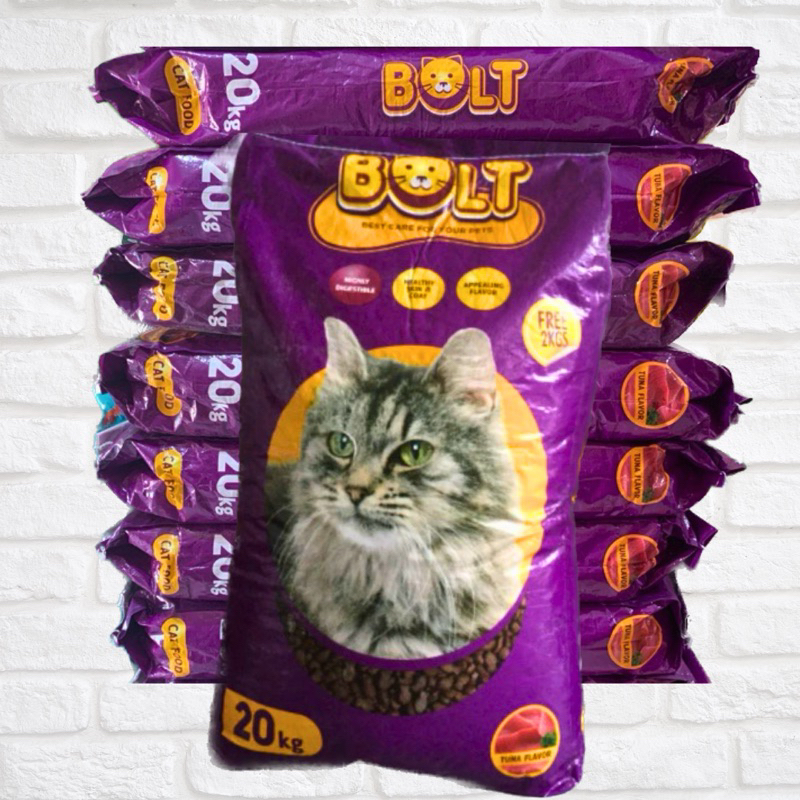 Jual BOLT Makanan Kucing 1 karung 20kg Cat Food Murah | Shopee Indonesia
