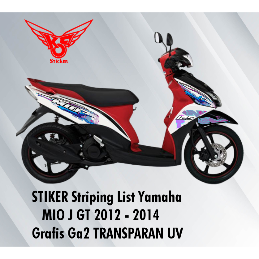Jual STRIPING STIKER MIO J GT 2012-2014 GRAFIS GA3 TRANSPARAN UV ...