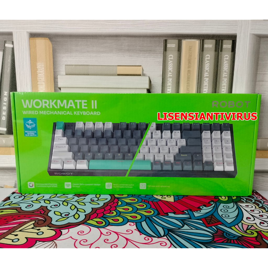 Jual Keyboard Mechanical Gaming ROBOT WORKMATE II 94 Keys PBT Keycaps ...