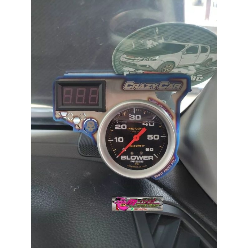 Jual Bracket boost meter + crp meter crazy car thailand | Shopee Indonesia
