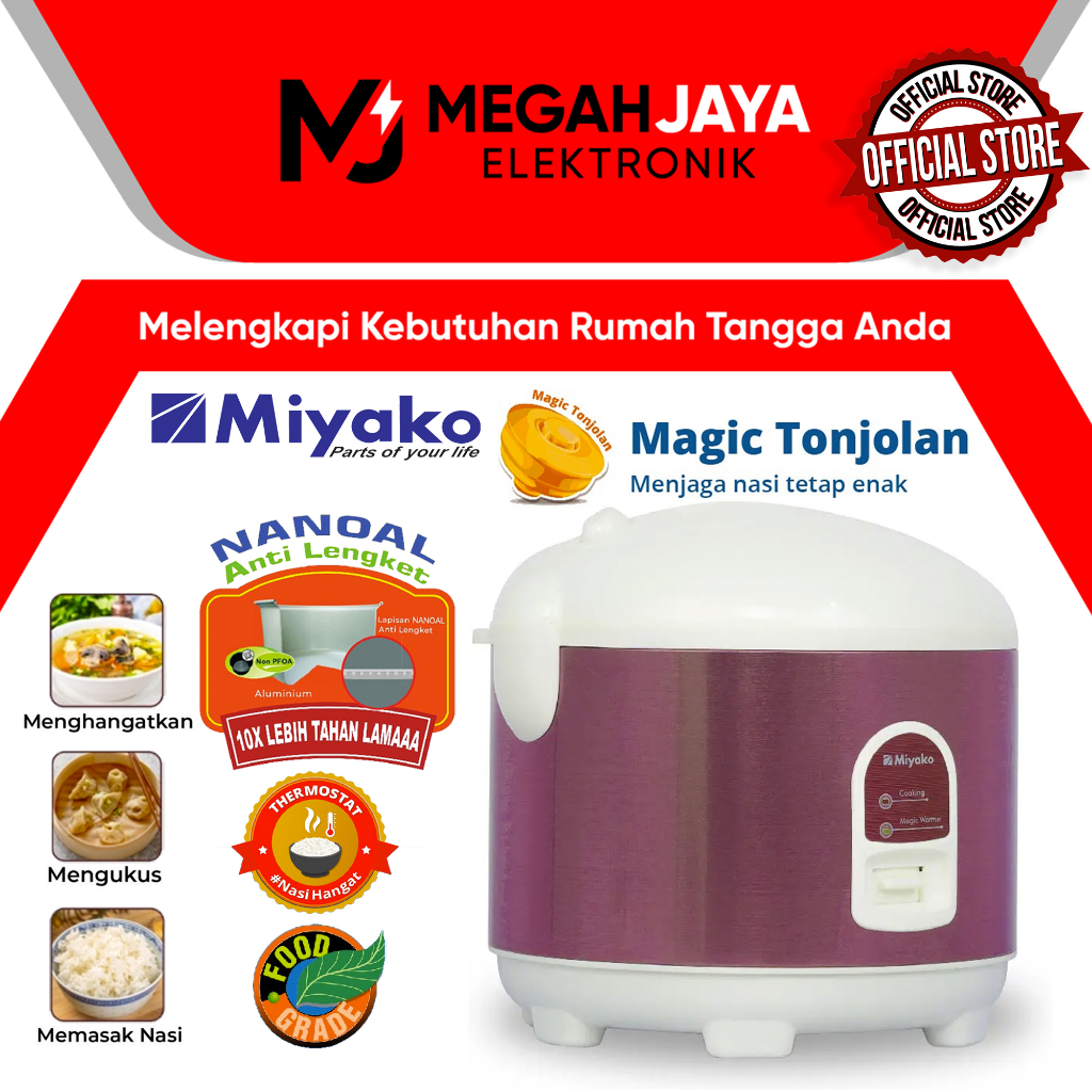 Jual [COD READY] MIYAKO RICE COOKER / MAGIC COM MCM528 SB / MCM 528 SB ...