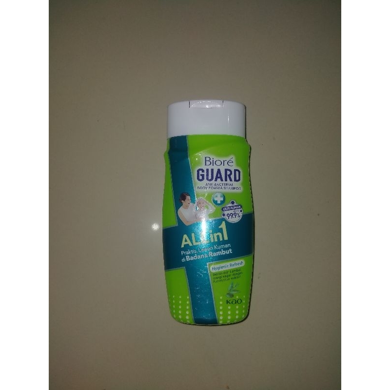 Jual Biore guard antibakteri body foam & shampoo botol 100ml | Shopee ...