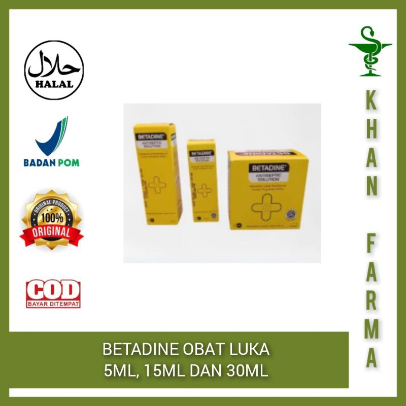 Jual BETADINE SOL 5 ML, 15 ML, 30ML UNTUK MEMBERSIHKAN DAN MENGOBATI ...