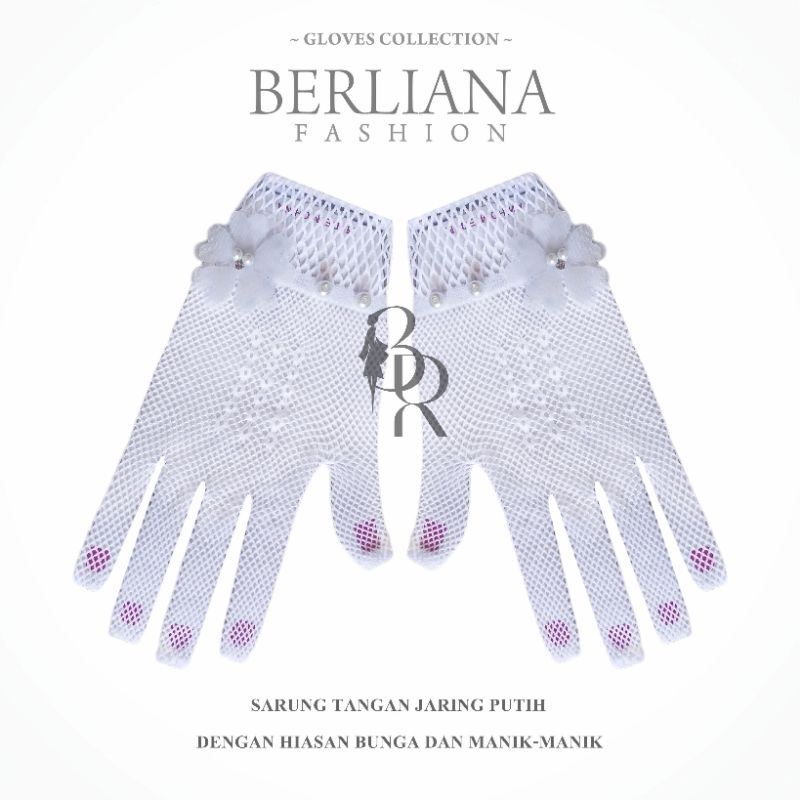Jual FLOWER GLOVES STYLE VICTORIA - SARUNG TANGAN JARING PUTIH | Shopee ...