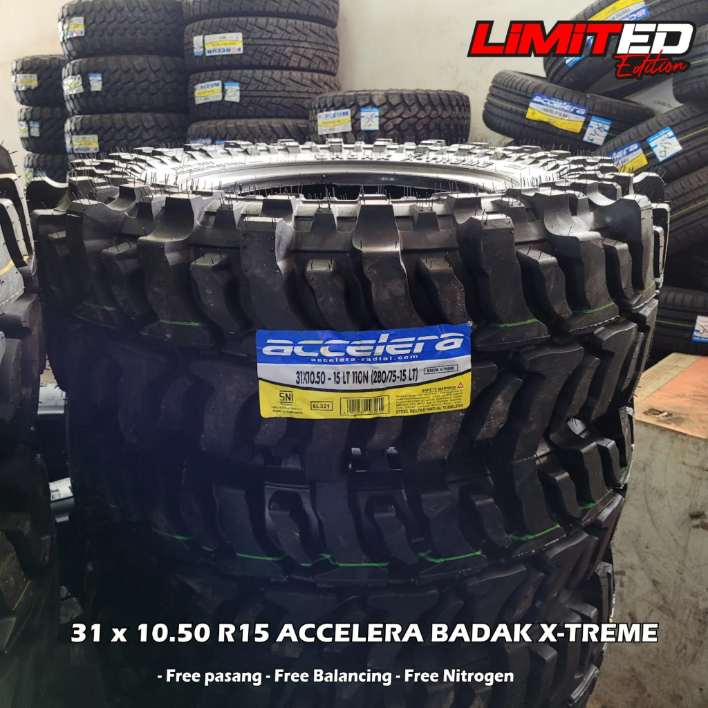 Jual Ban mobil Accelera Badak X-treme Ukuran 31x10,5/R15 ban offroad ...