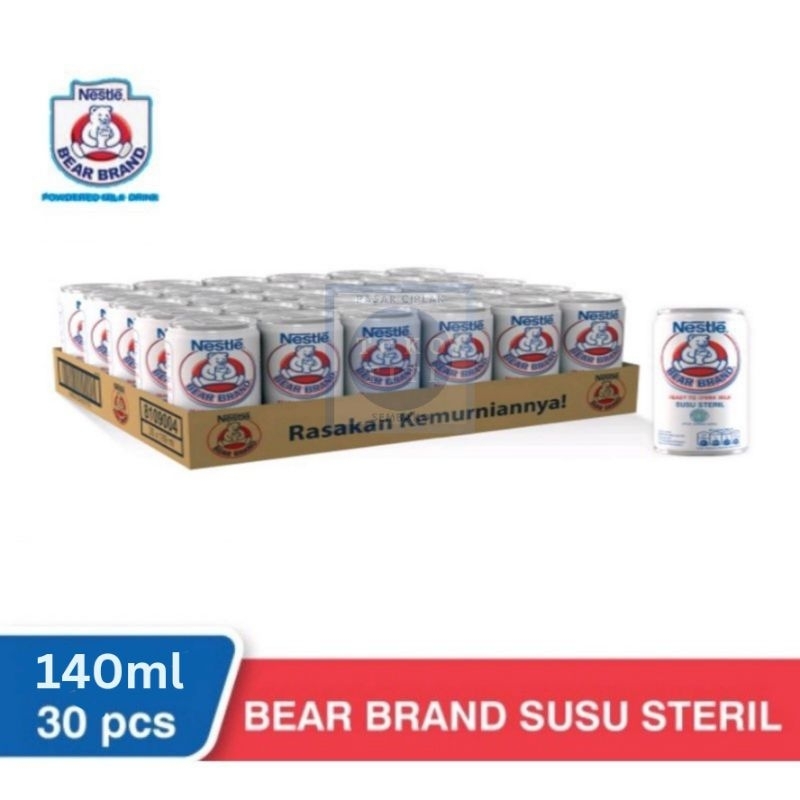 Jual Bear Brand Susu Beruang 140ml 1 dus isi 30 pcs Exp Agust 2026 ...