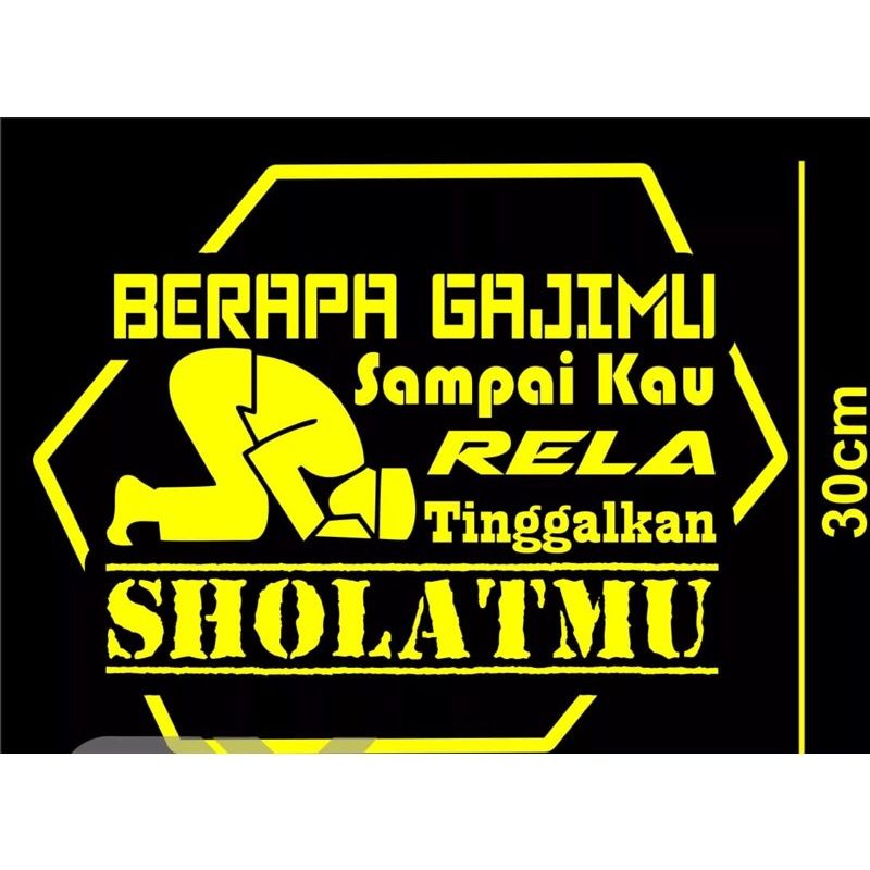 Jual 0110 Stiker Kata-Kata Sholat / Stiker Truck / Stiker Mobil ...