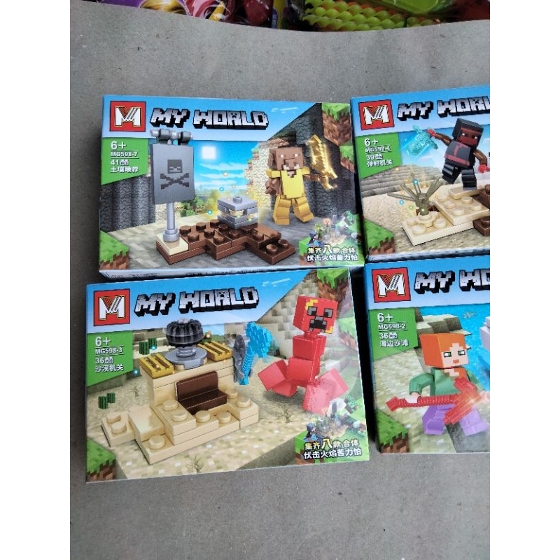 Jual MAINAN BALOK SUSUN FIGURE MINICRAT 8IN1/BRICK MINECRAFT MY WORLD ...