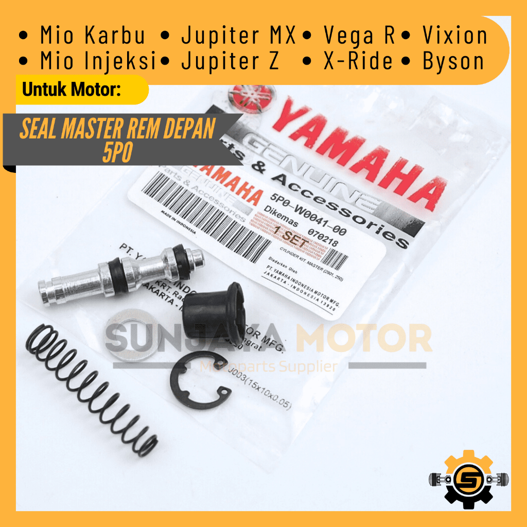Jual Master Rem Kit 5PO Seal Master Rem Yamaha Mio Sporty Mio J Jupiter Z New Mio M3 Jupiter MX ...