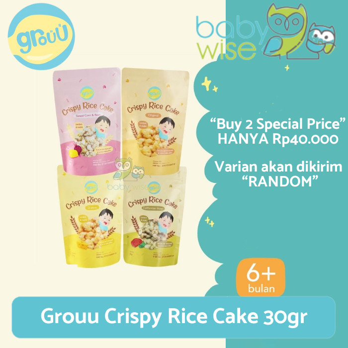 Jual Grouu Crispy Rice Cake 30gr - Snack / Camilan Anak Bayi | Shopee ...