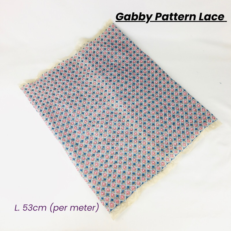 Jual Sew On Gabby Pattern (per meter) | Shopee Indonesia