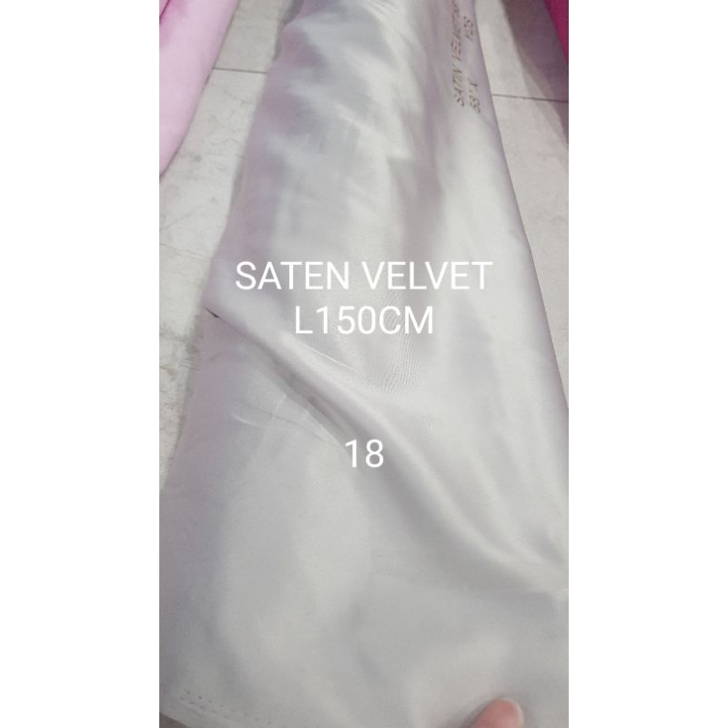 Jual PER MTR Kain Satin Velvet / Saten Velvet BY CAVALI BAHAN ...