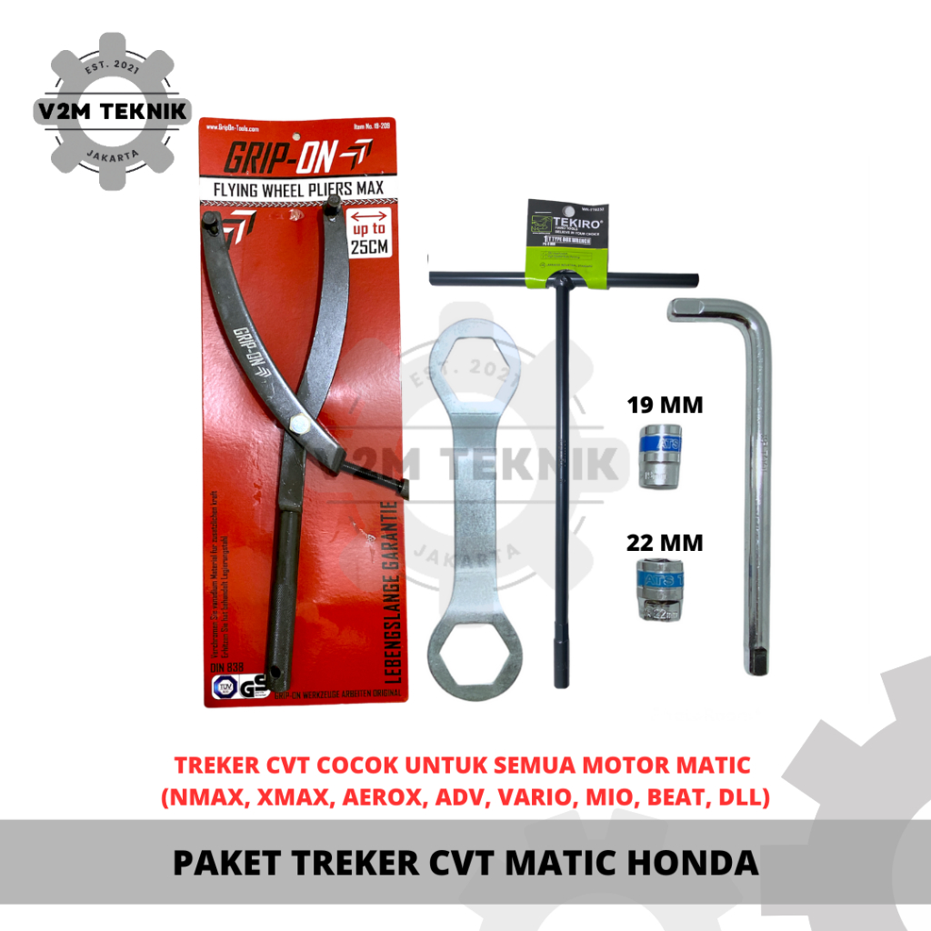 Jual PAKET HONDA Treker CVT GRIP ON MAX / Paket Treker CVT Motor Matic UNIVERSAL / Paket Lengkap ...