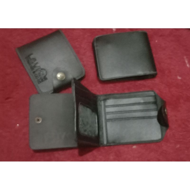 Jual dompet pria kalep semi kulit (model lipat) | Shopee Indonesia