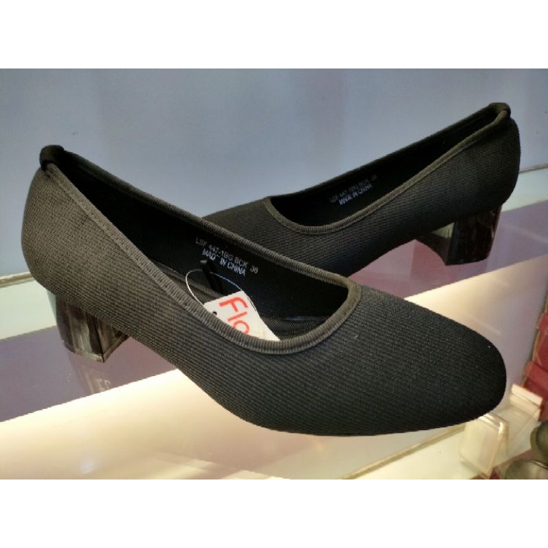 Jual Sepatu pantopel wanita fladeo bahan dasar kain awet hak 5cm ...