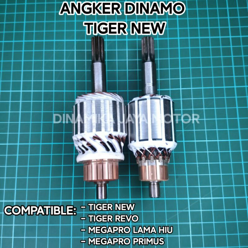 Jual ANGKER DINAMO STATER ARMATURE TIGER NEW TIGER REVO MEGAPRO LAMA ...