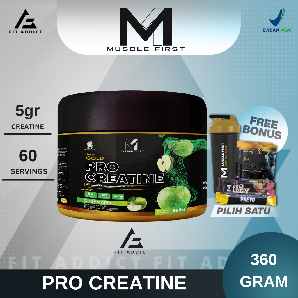 Jual M1 Muscle First Gold Pro Creatine 360gr 360 gr 360 gram Creatine ...