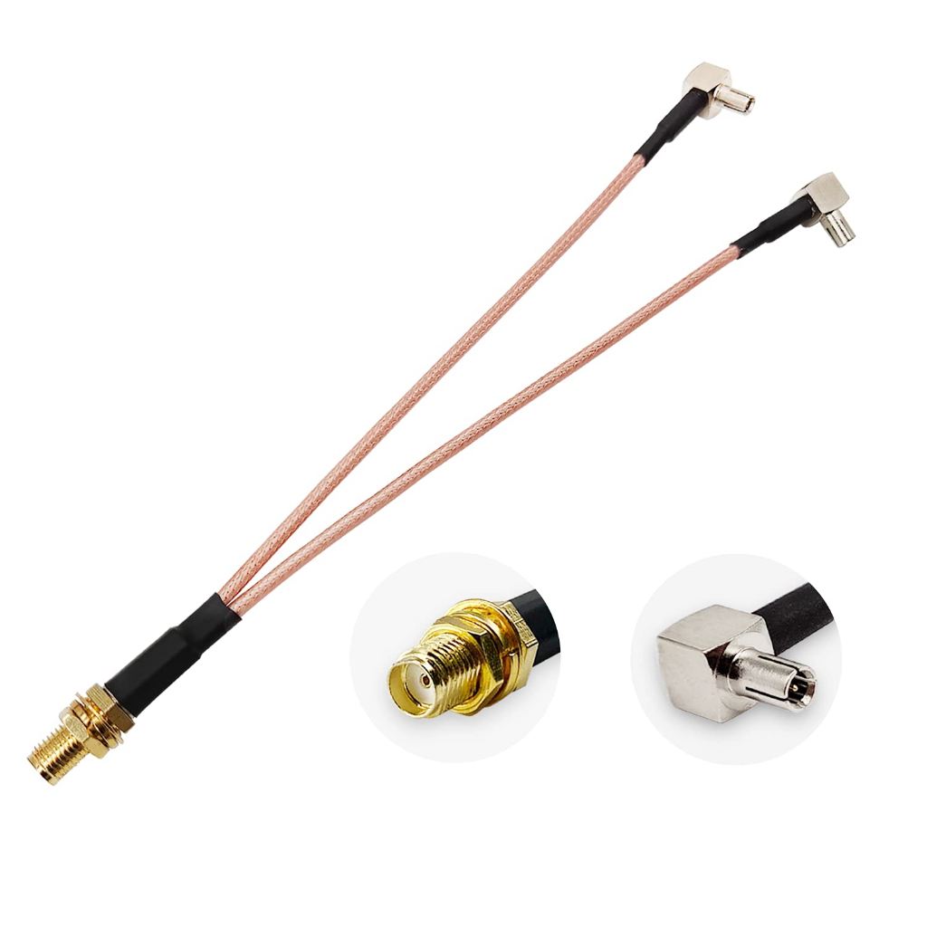 Jual Kabel Pigtail Antena Modem Router Orbit Max H1 TS9 Dual Port ...