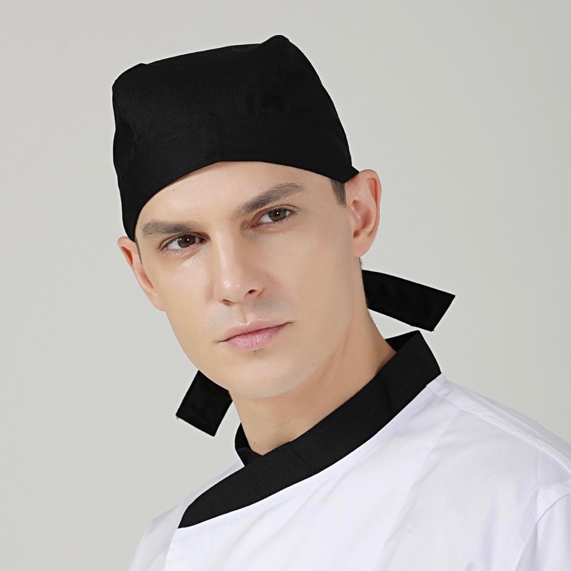 Jual ALIMRAN Topi Chef Jepang Topi Koki Shusi Topi Koki Chef Ikat Topi ...