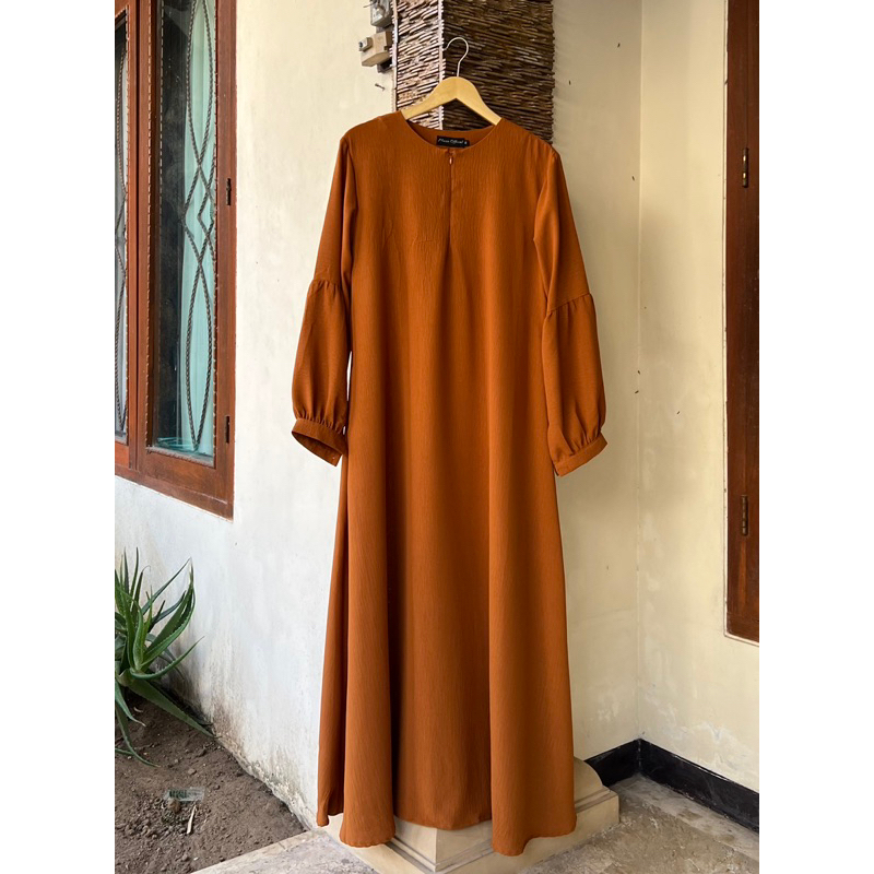 Jual Gamis Basic Crinkle Airflow Crinkle Amalia Dress by Maza Official ...