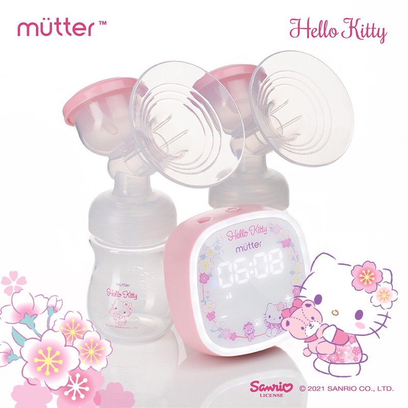Jual mutter krystal hello kitty pompa asi elektrik double breast pump *PRELOVED* | Shopee Indonesia