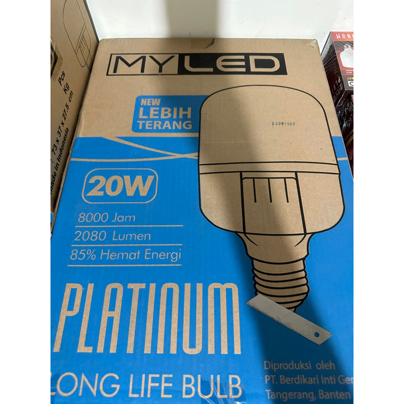 Jual Lampu Led MYLED 20W / 20Watt ( 1 DUS / 1 KARTON isi 100 pcs ...