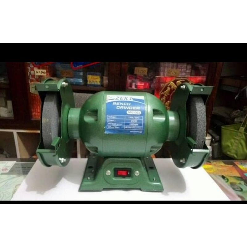 Jual Grinder Duduk/Gerinda Duduk/Bench Grinder Zeki 6" Inch | Shopee ...