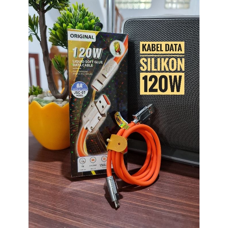 Jual KABEL DATA SILIKON 120W MICRO USB KABEL DATA 6A SILIKON TYPE C MATERIAL TEBAL KUAT ANTI ...