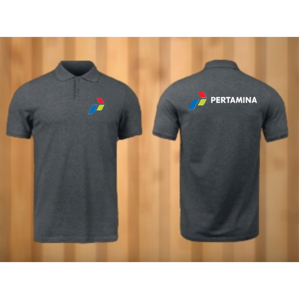 Jual Baju Kaos Poloshirt Sablonan Pertamina/ Baju Kaos Kerah Sablonan ...