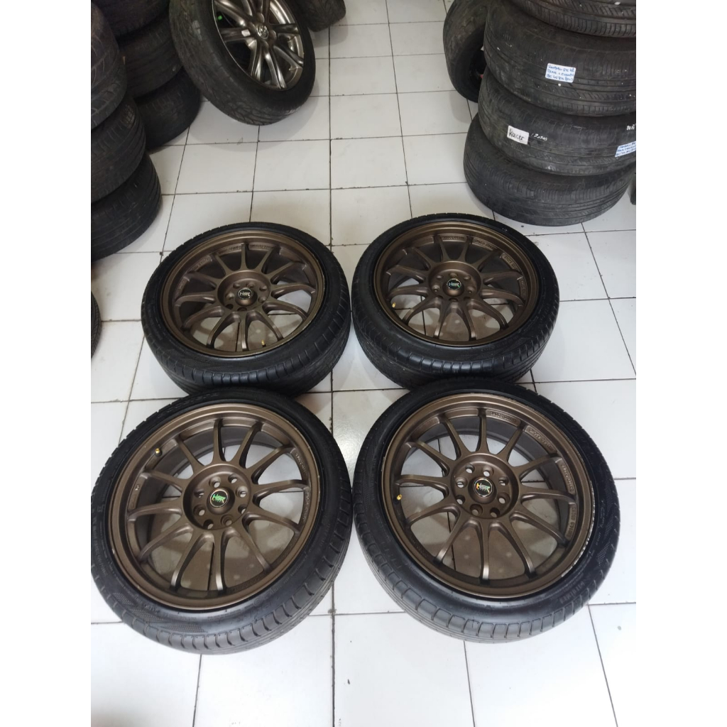 Jual velg mobil murah HSR YOKOTE r17 baut 4x100/114,3 buat vios swift ...