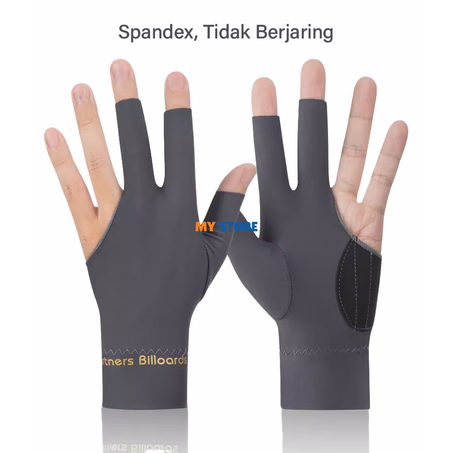Jual Sarung Tangan Billiard Biliar 3 Jari Kiri Biliar Profesional ...