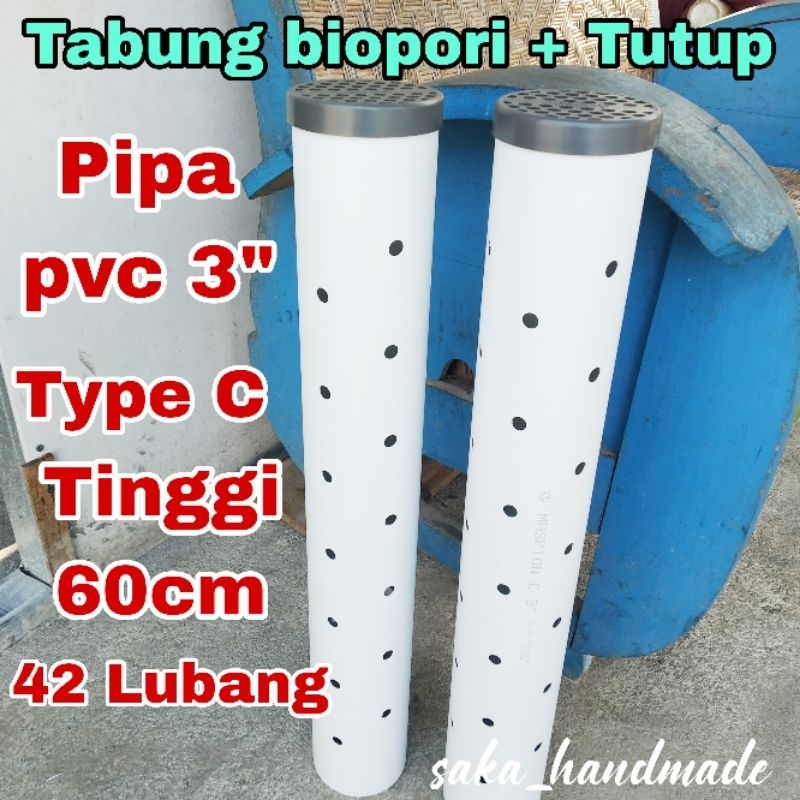 Jual TABUNG BIOPORI + TUTUP PIPA PVC 3" TINGGI 60cm LUBANG 42 | Shopee ...