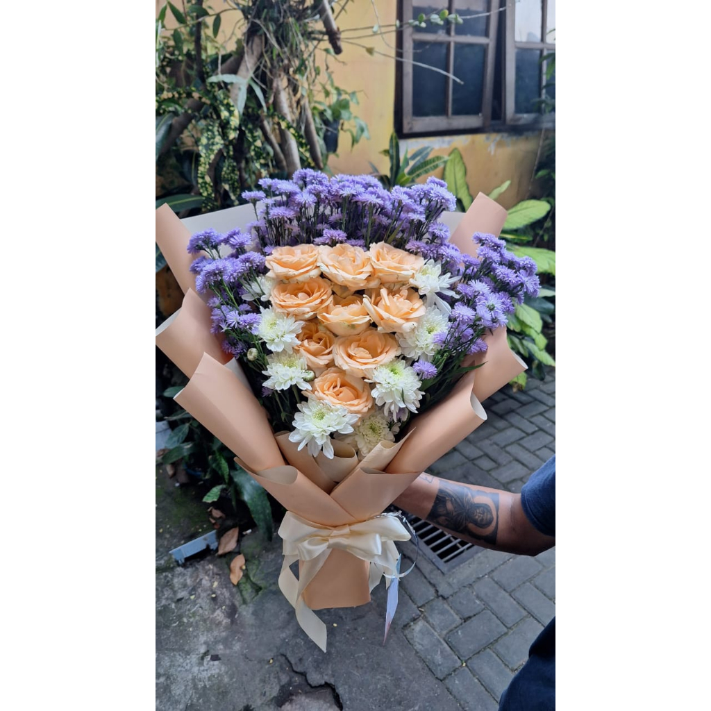 Jual Buket Bunga Segar Ukuran LARGE Gift Murah Bagus dan Cantik ...