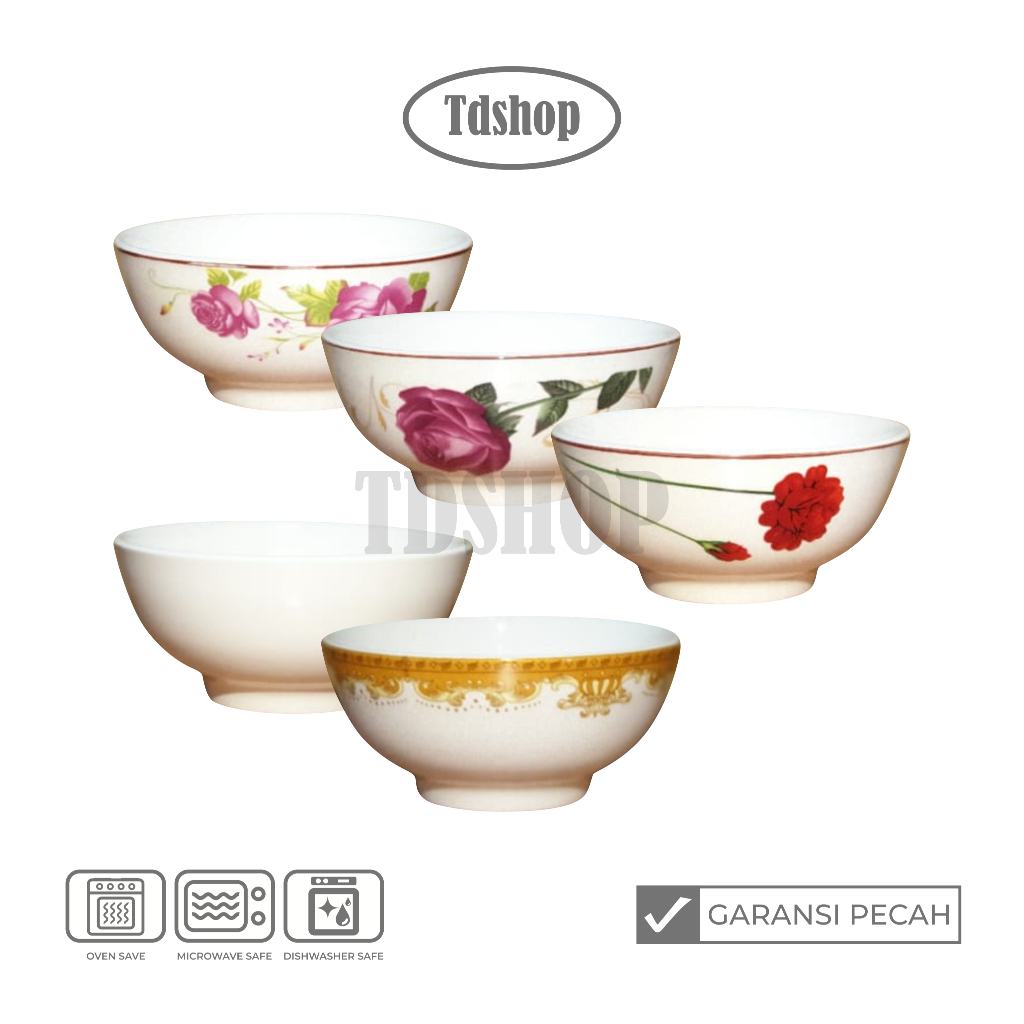 Jual TDSHOP MANGKOK KERAMIK NASI SOP SUP 4in-6in | Shopee Indonesia