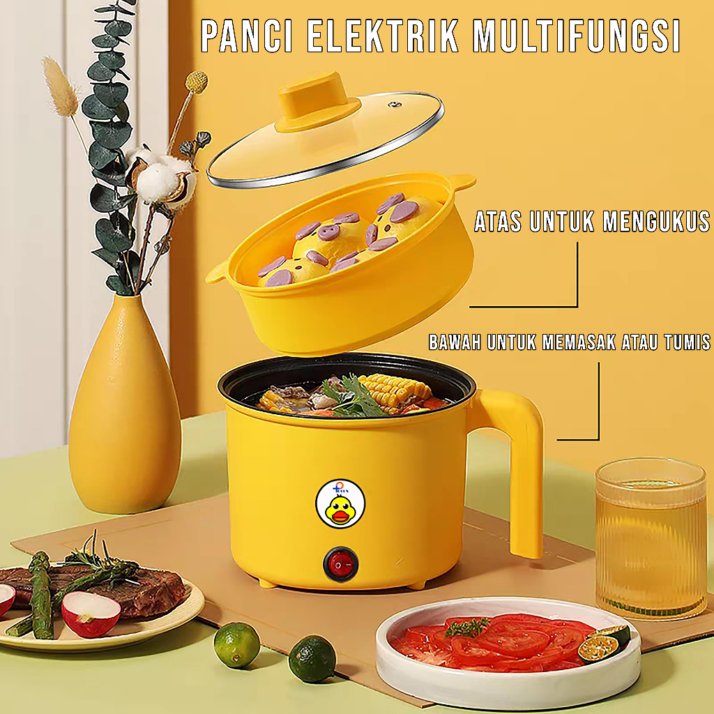 Jual Panci Masak Elektrik Anti Lengket Electric Cooker Alat Masak Listrik Multifungsi Panci